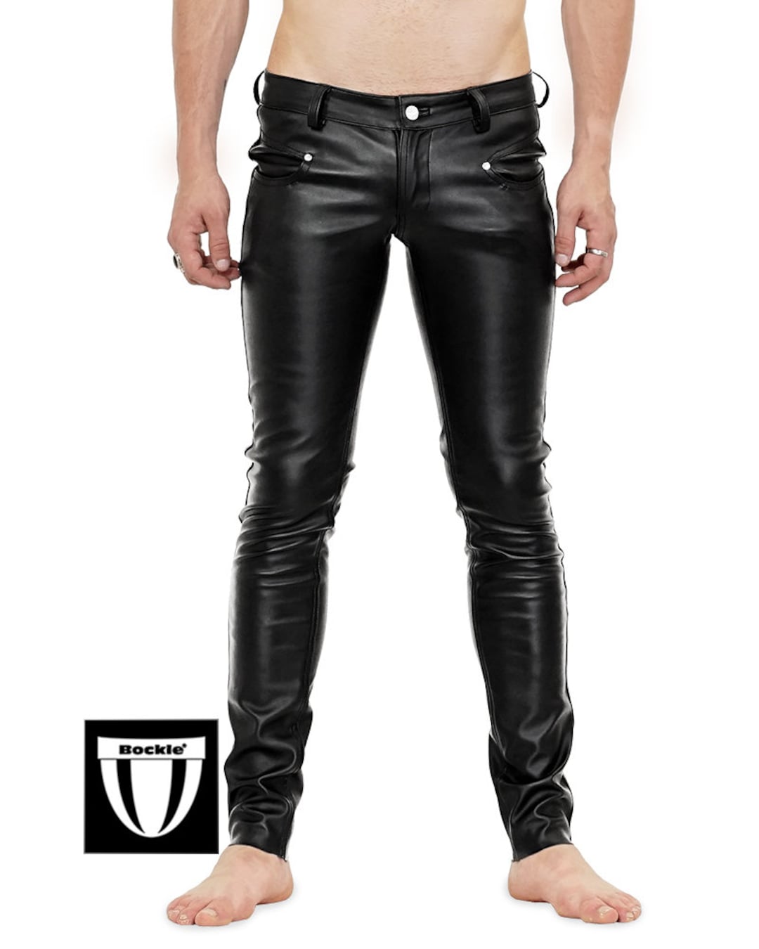 Bockle 60tis STRETCH Pants Lamb Sexy Leather Tube Leather Tube Leather ...