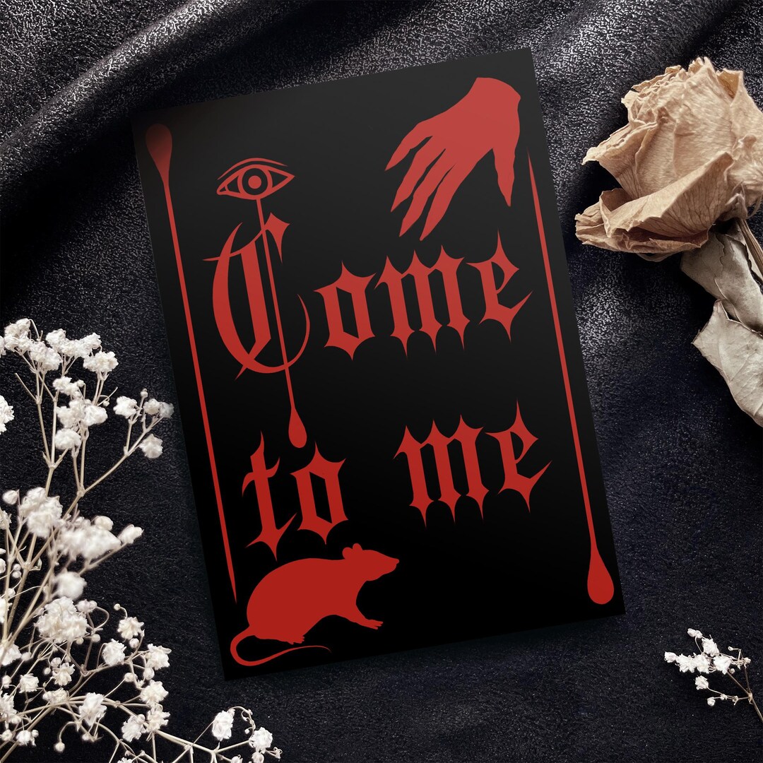 Nosferatu "come to Me" Card 5x7, for Valloween Goth Valentine's Day - Etsy