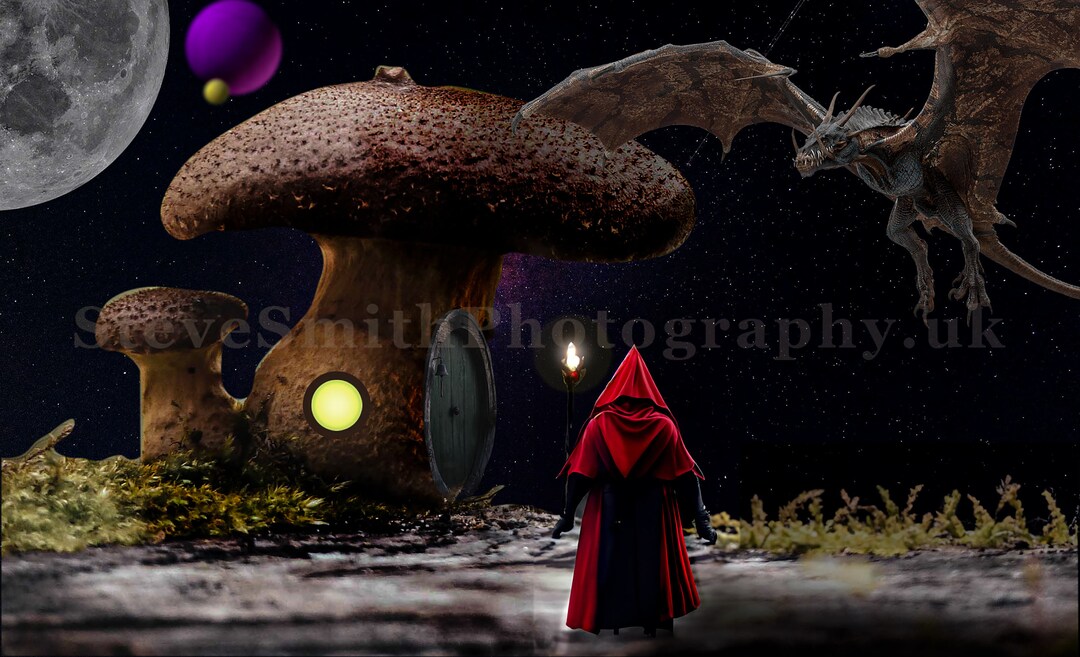 Wizard and Dragon Photo Manipulation/composite - Etsy