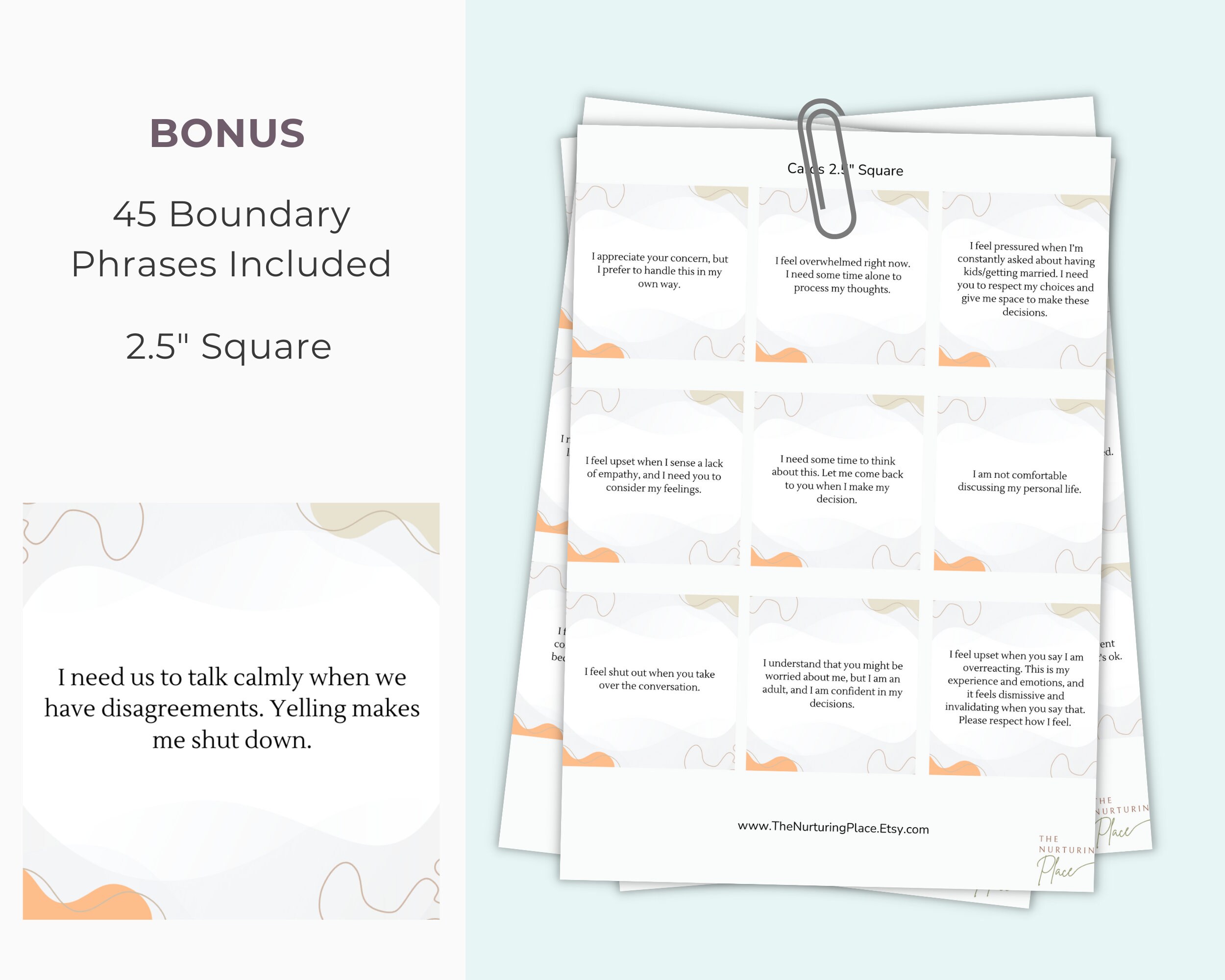 Setting and Understanding Healthy Boundaries Bundle, Worksheets ...