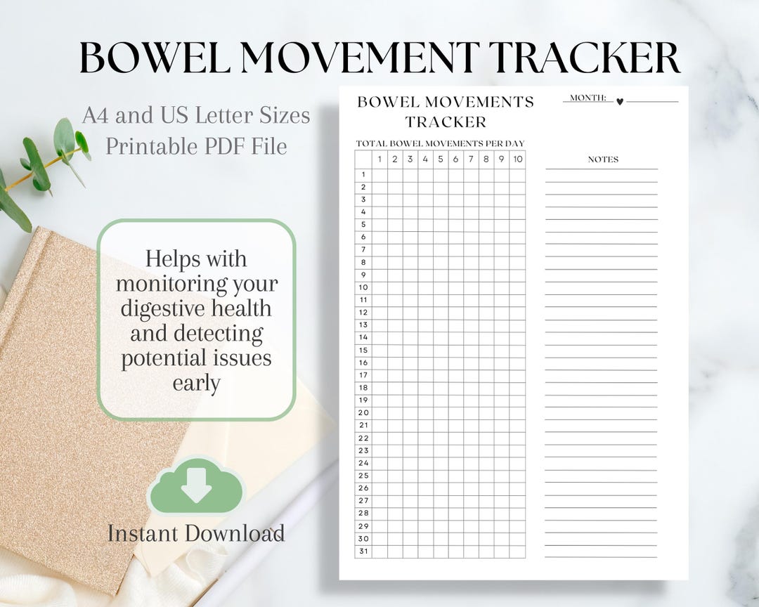 Tracking Bowel Movement, Bowel Movements Tracker, IBS, Digestive Issues ...