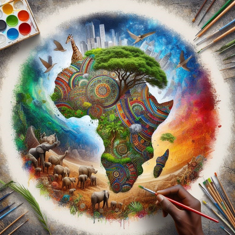 Weekly Exclusive: Free African-inspired Digital Art Download Printable ...