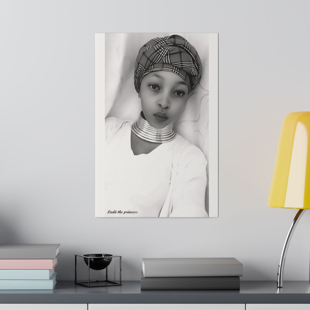Ladii the Princess - Customizable Matte Canvas Art - African Princess - Sekhukhune Royalty ...