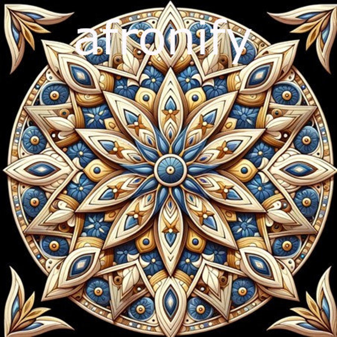 Printable Cake Design Patterns (five) - Digital Download, African Wax ...