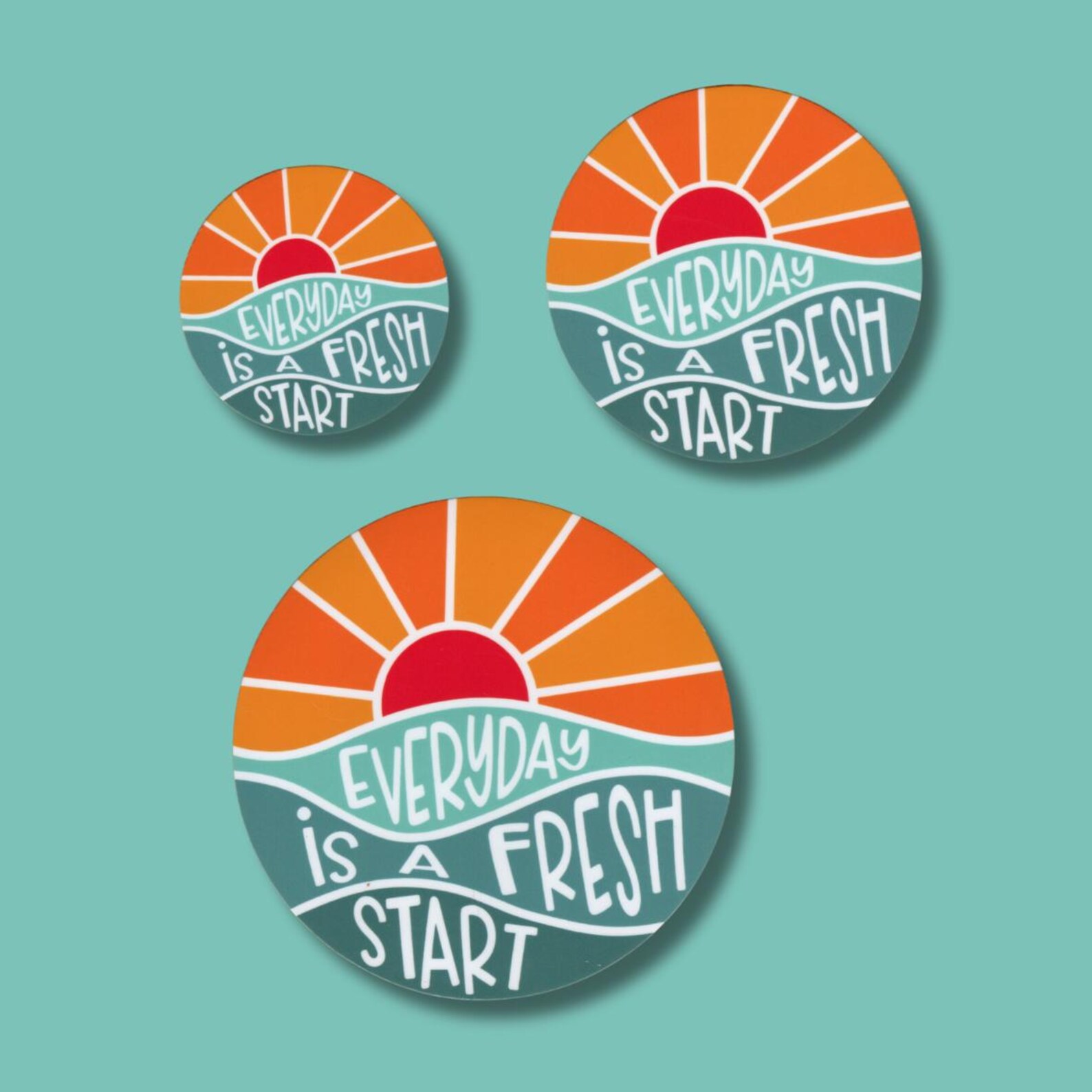 Everyday is A Fresh Start Sticker | Encouraging Reminder for New ...