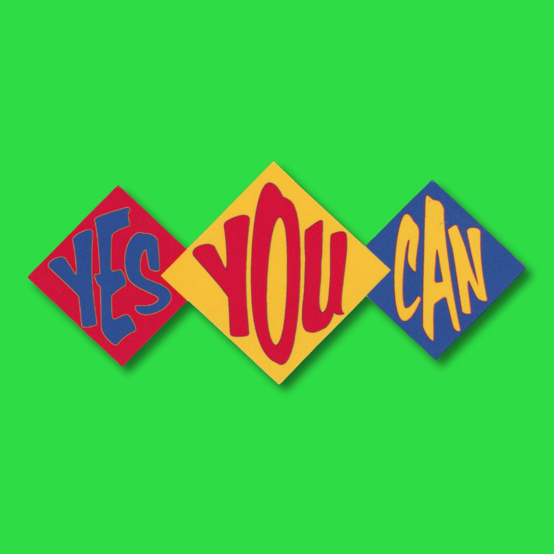 Yes You Can Sticker horizontal - Etsy