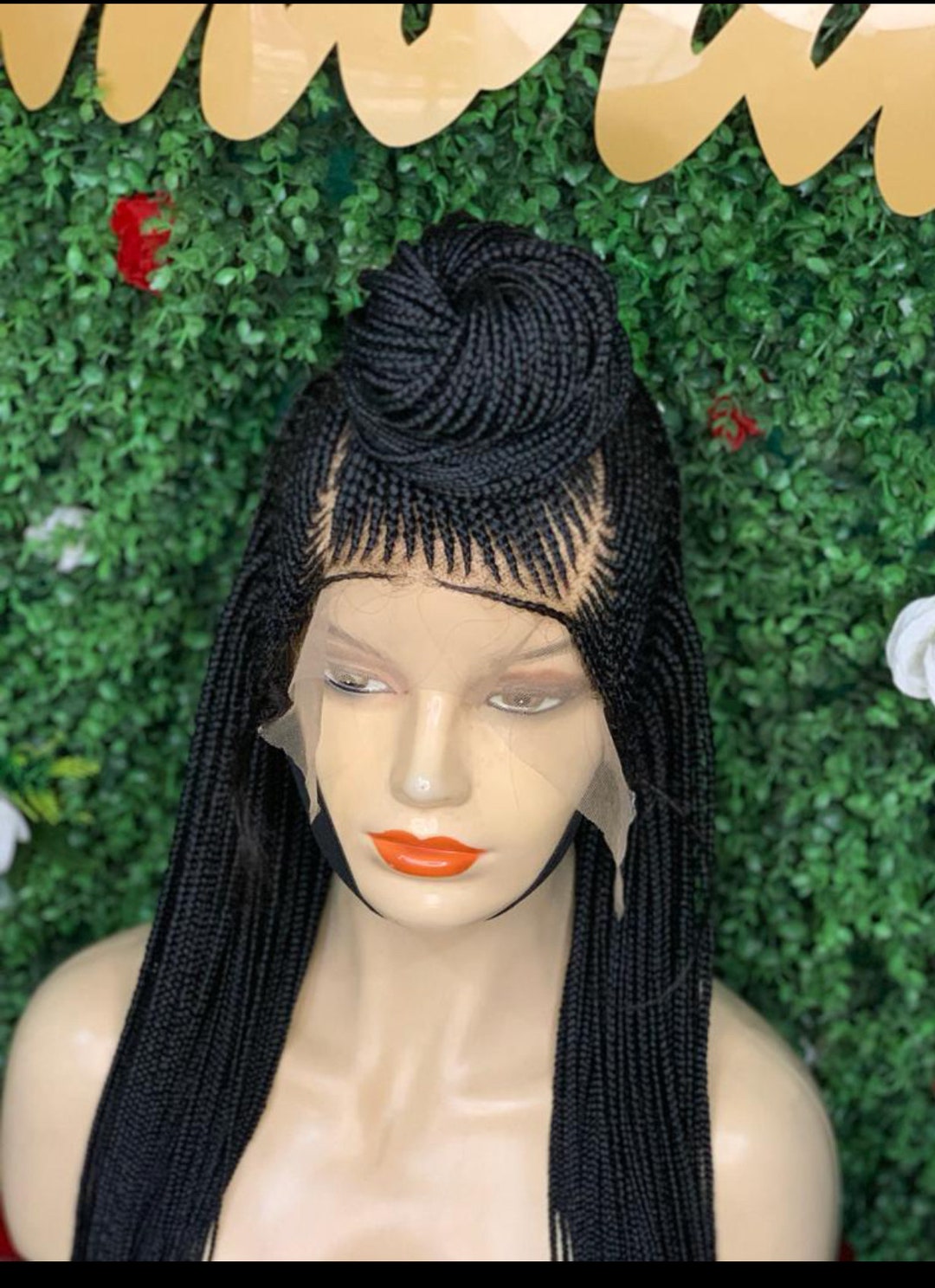 Cornrows/braided Wig/frontal Wig/knotless Braids/braided Wig for Women ...