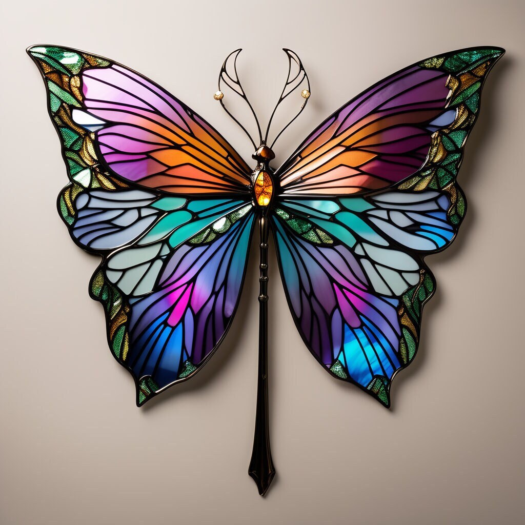 Stained Glass Butterfly Wİng - Etsy