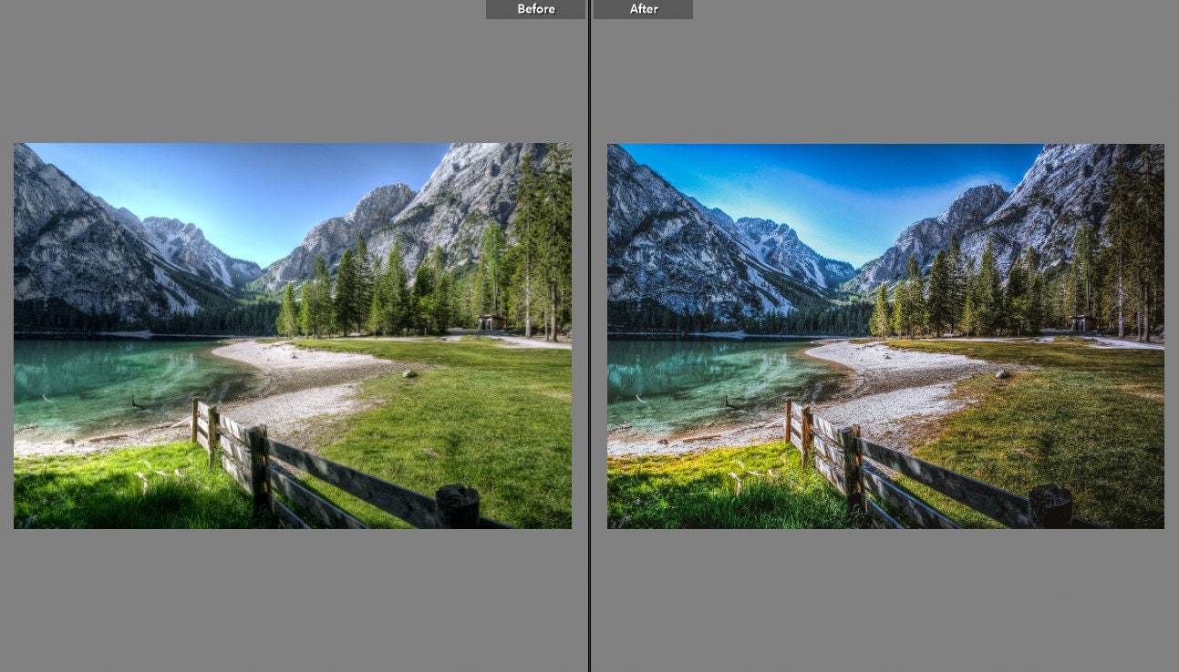 Original Landscape Lightroom Preset Compatible With Photoshop, Mobile ...