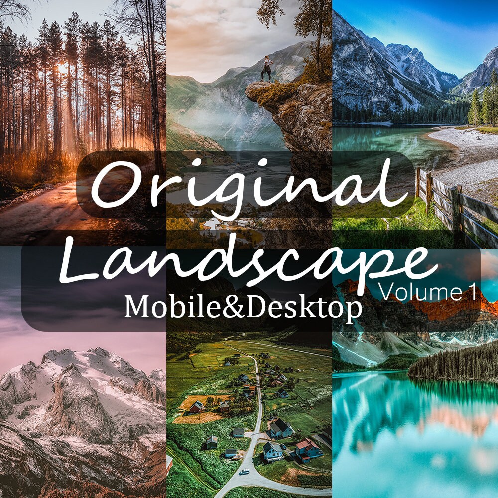 Original Landscape Lightroom Preset Compatible With Photoshop, Mobile ...