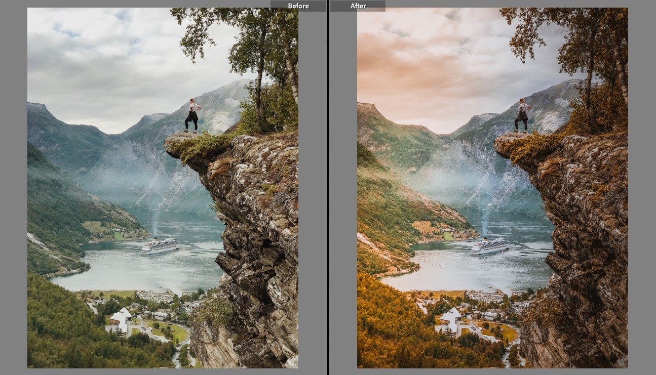 Original Landscape Lightroom Preset Compatible With Photoshop, Mobile ...