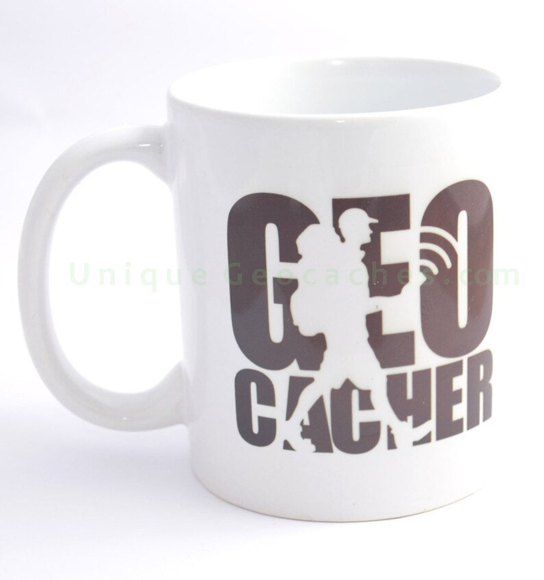 Geocaching Mug With Geocaching Logo Sign. Ceramics 8 Oz (350 Ml) Size ...