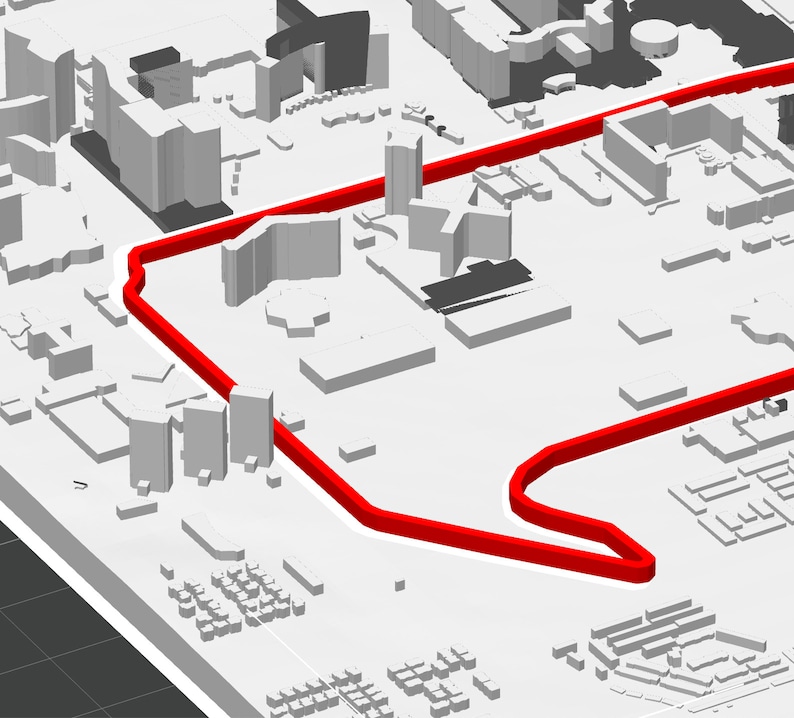 Las Vegas GP Formula 1 Track 3D Print File Digital Download STL & 3MF ...