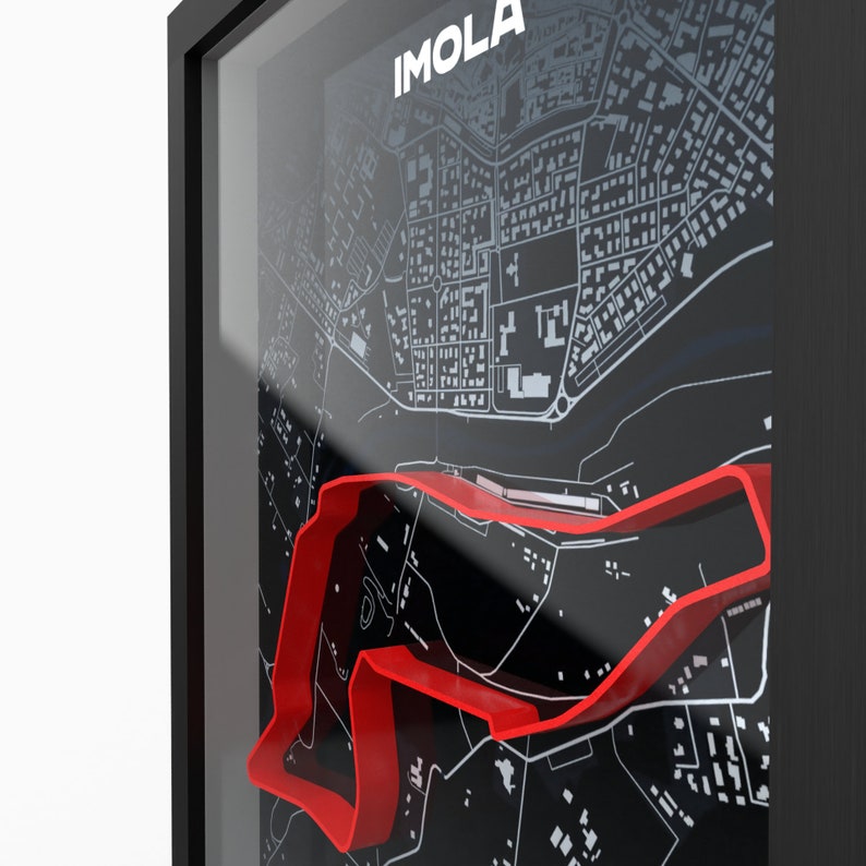 3D Imola Race Track With Poster Handmade in Germany Exclusive Wall ...