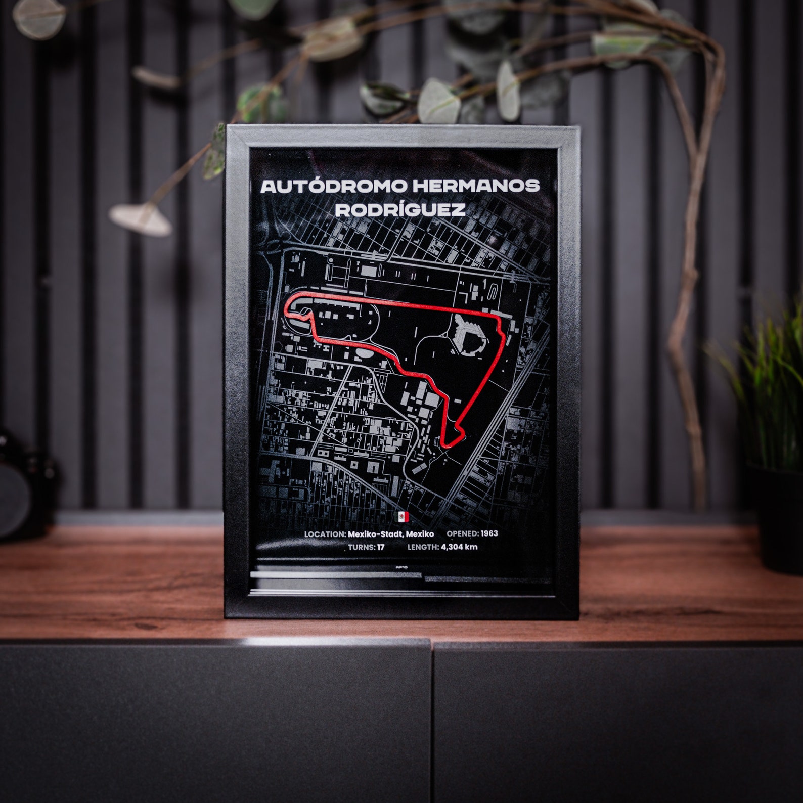 3D Mexico City Grand Prix Race Track With Poster Unique Handmade Wall ...