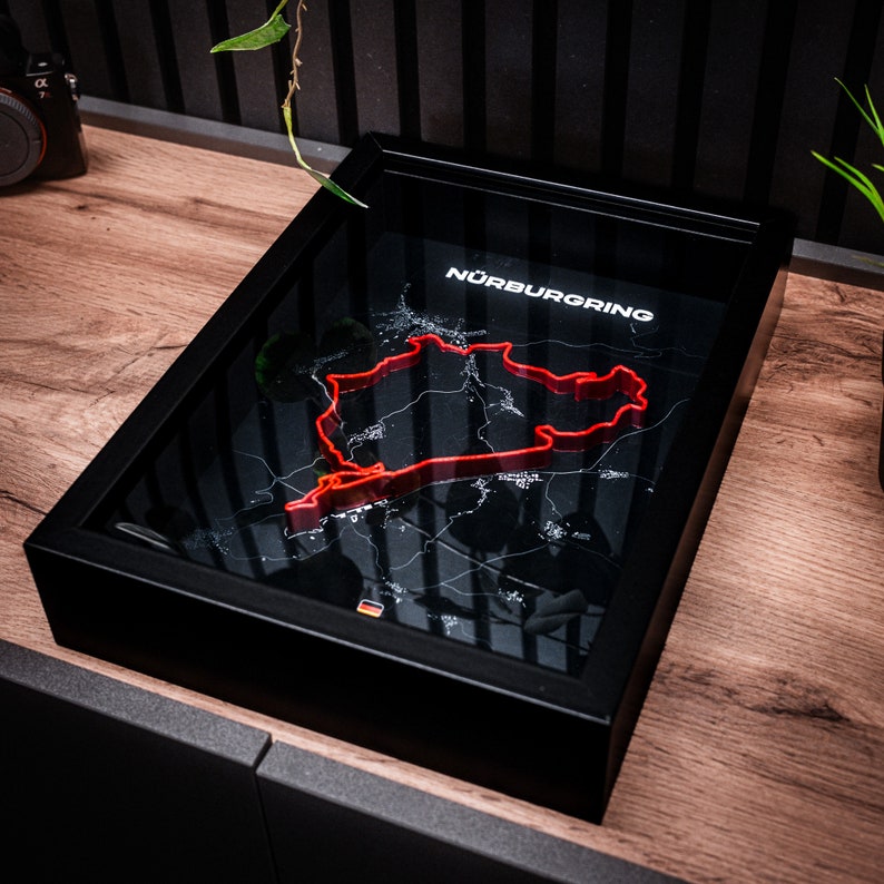 3D Nürburgring Race Track With Poster Handmade in Germany Exclusive ...