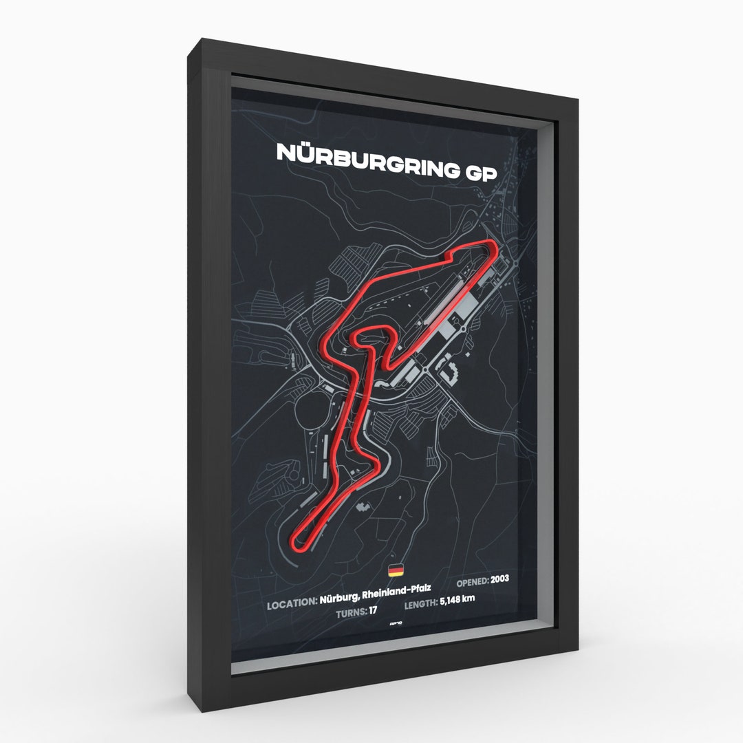 3D Nürburgring GP Poster · Handmade in Germany · Poster · Detailed ...