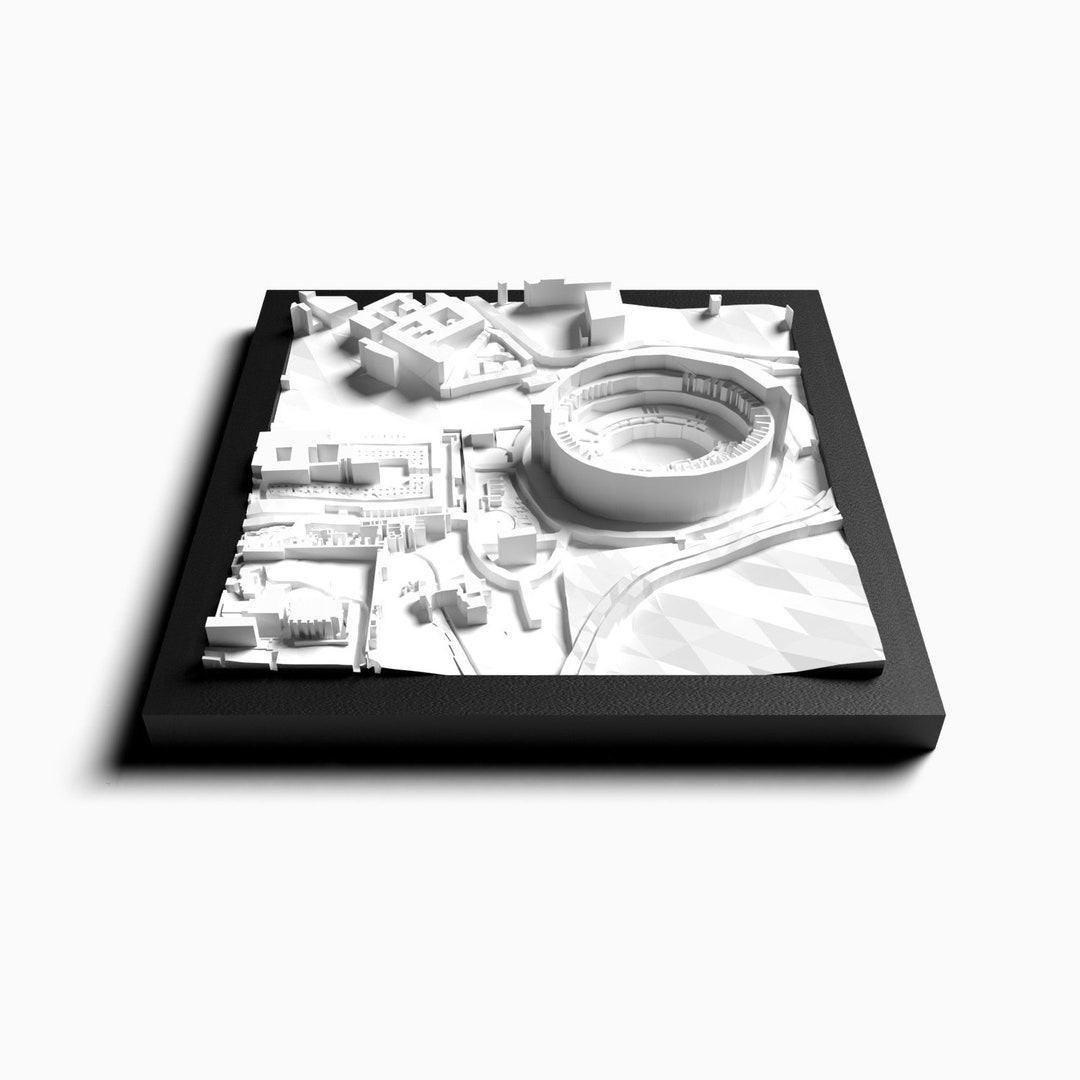 3d-printed Rome City Miniature Model – Colosseum – Exclusive Framed ...