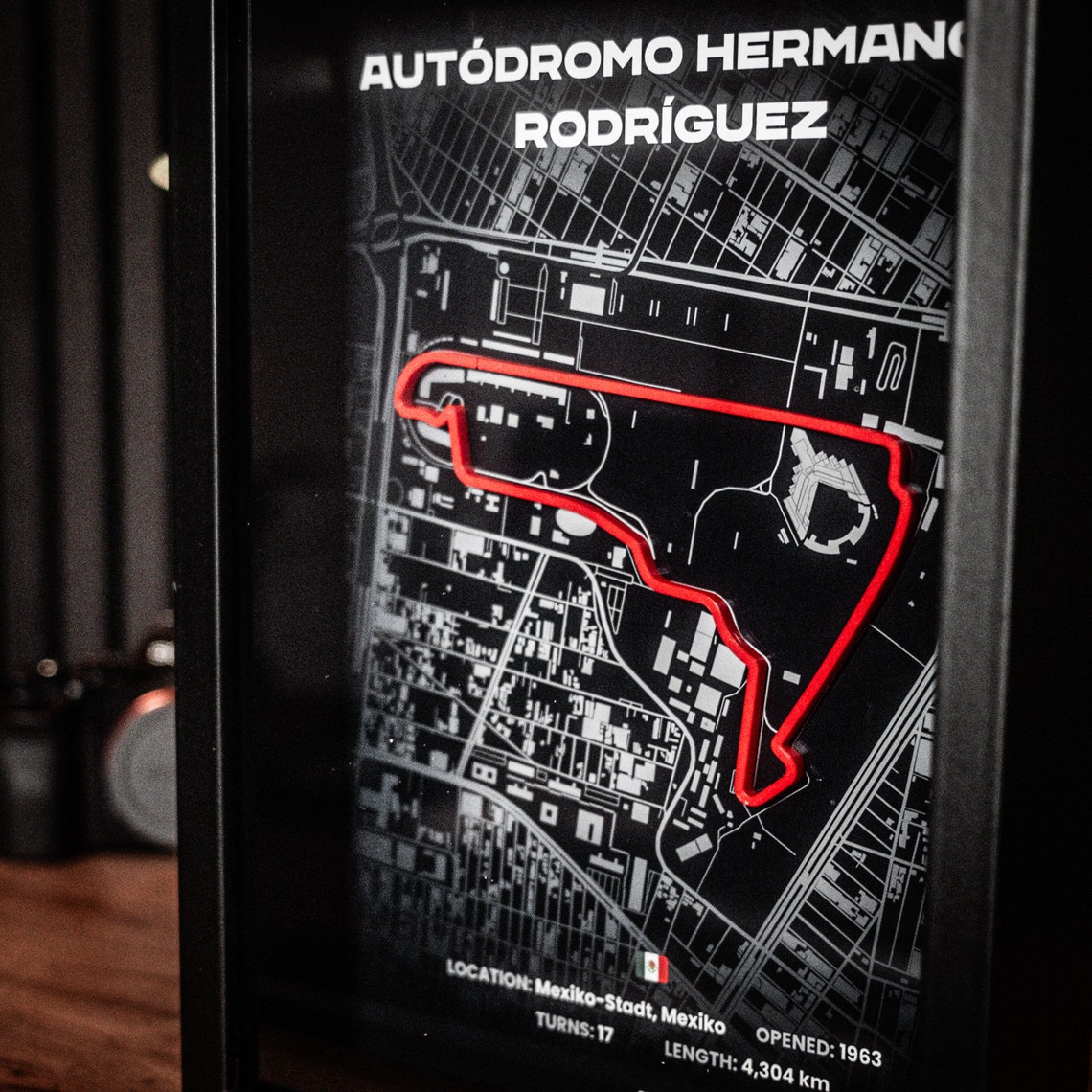 3D Mexico City Grand Prix Race Track With Poster Unique Handmade Wall ...