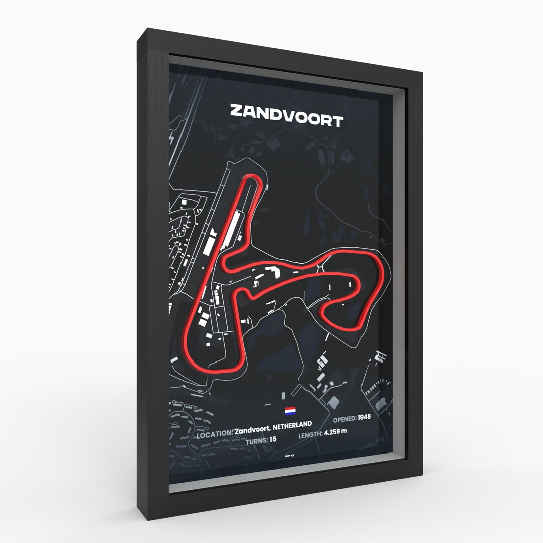 3D Netherlands Race Track With Poster Handmade in Germany Formula 1 ...
