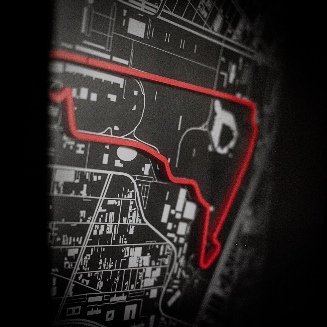 3D Mexico City Grand Prix Race Track With Poster Unique Handmade Wall ...