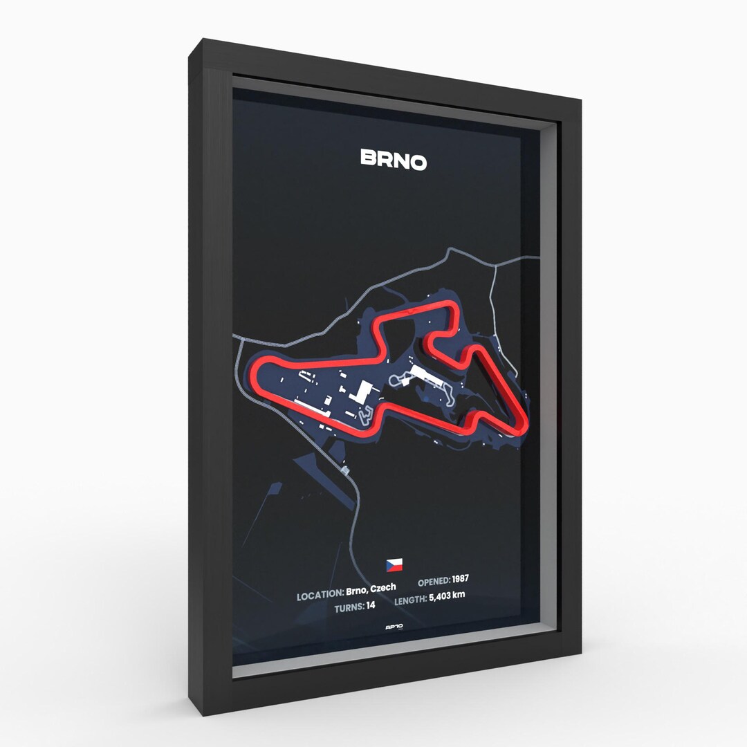3D Brno Motogp Race Track With Poster · Handmade in Germany · Track ...