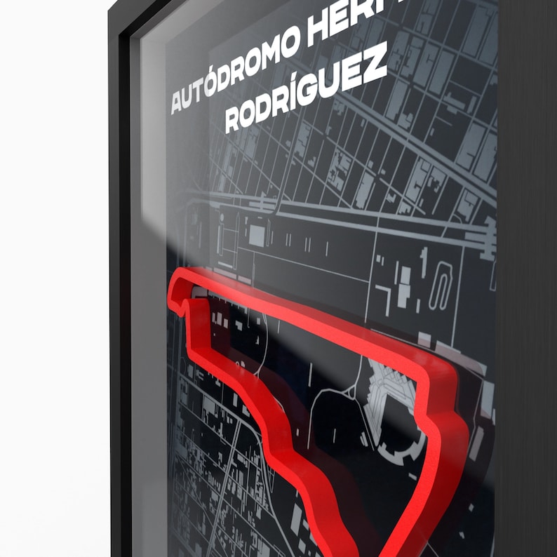 3D Mexico City Grand Prix Race Track With Poster Unique Handcrafted ...
