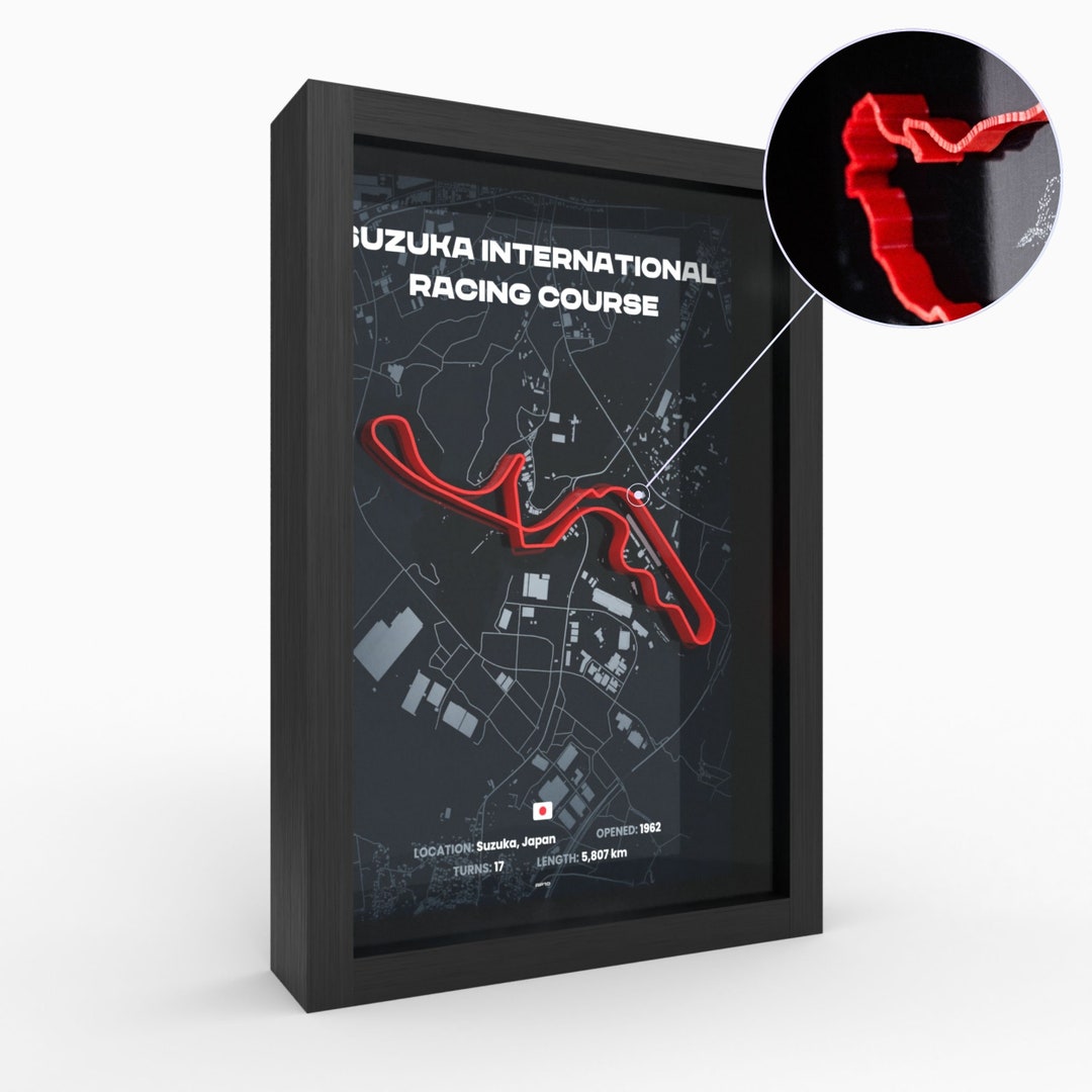 3D Suzuka Japan Race Track With Poster · Handmade in Germany · Formula ...