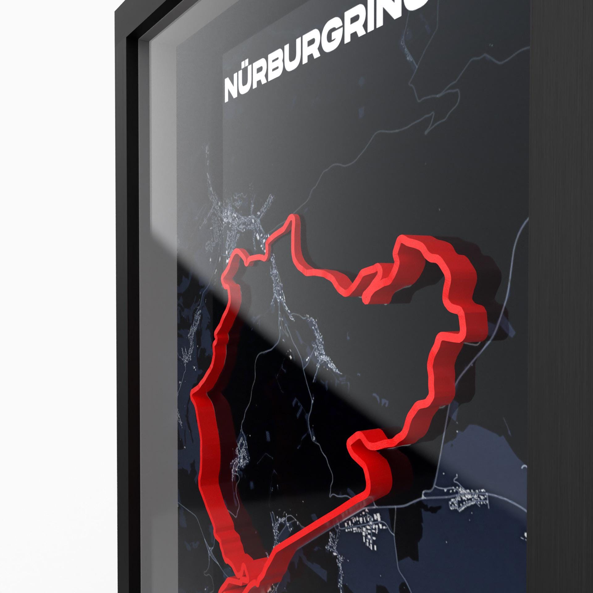Nürburgring 3D Race Track Poster · Handmade in Germany · Nordschleife ...