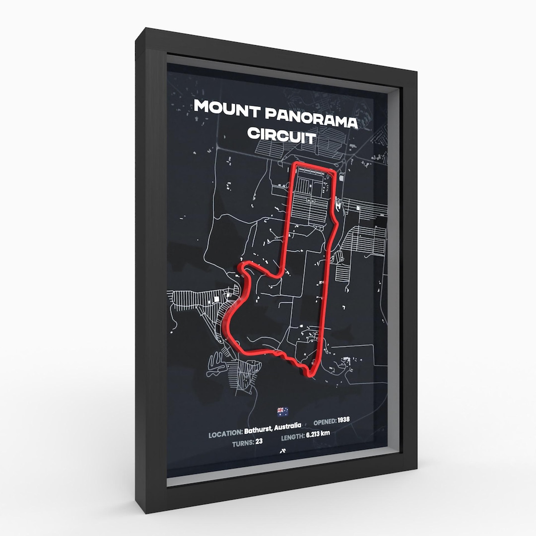 3D Mount Panorama Poster · Made in Germany · Race Track · Detailed ...