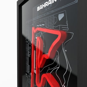 3D Bahrain Race Track With Poster · Handmade in Germany · Formula 1 ...