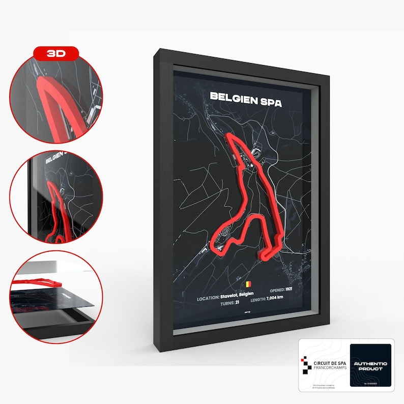 3D SPA Francorchamps Poster · Made in Germany · Formula 1 Track ...