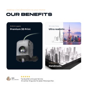 3d-printed Dubai City Miniature Model – Burj Khalifa – Exclusive Framed ...