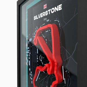 3D Silverstone Lewis Hamilton Winner Poster · Made in Germany · Track · Detailed Elevation ...
