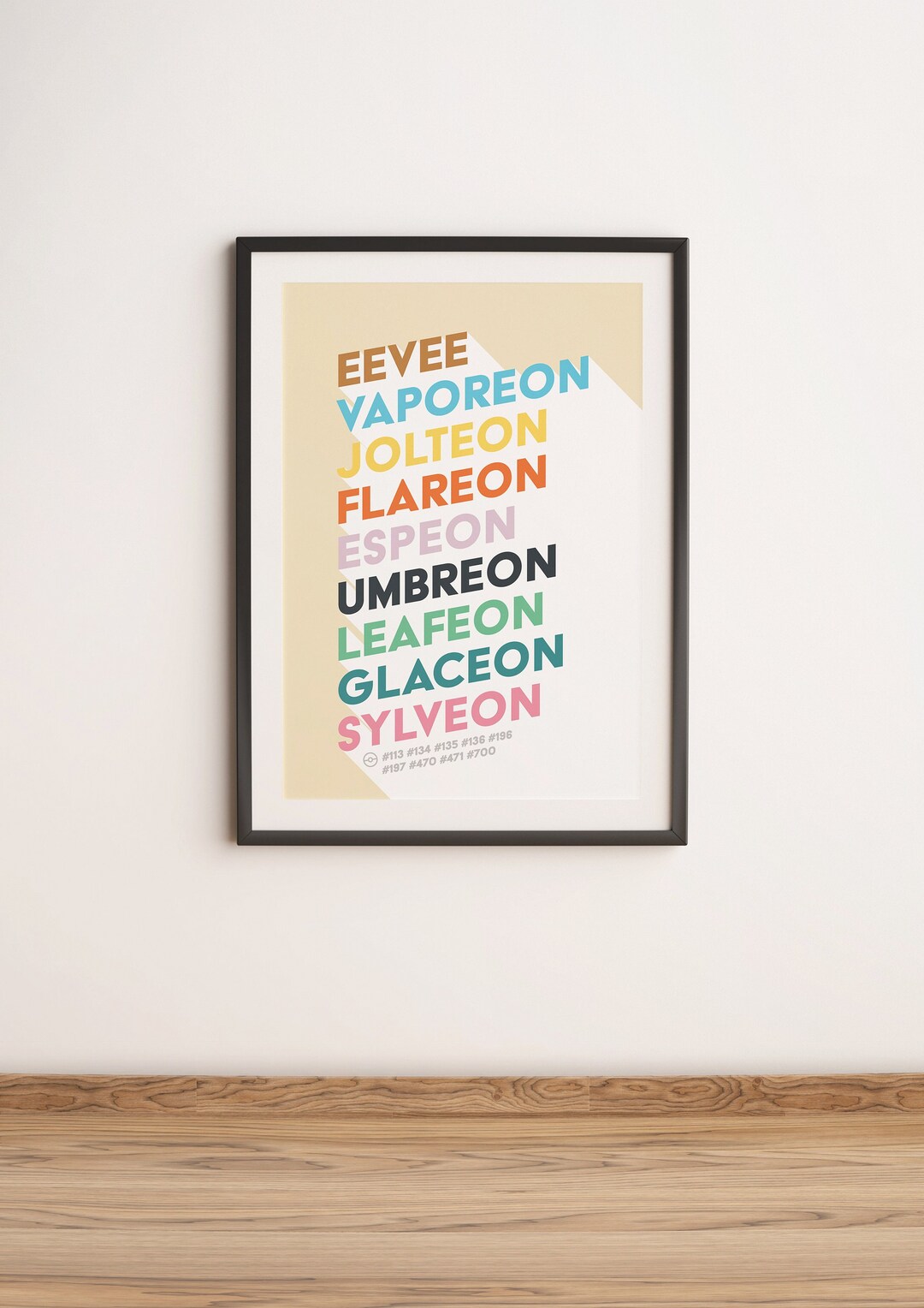 Eeveelutions Pokémon Poster - Etsy