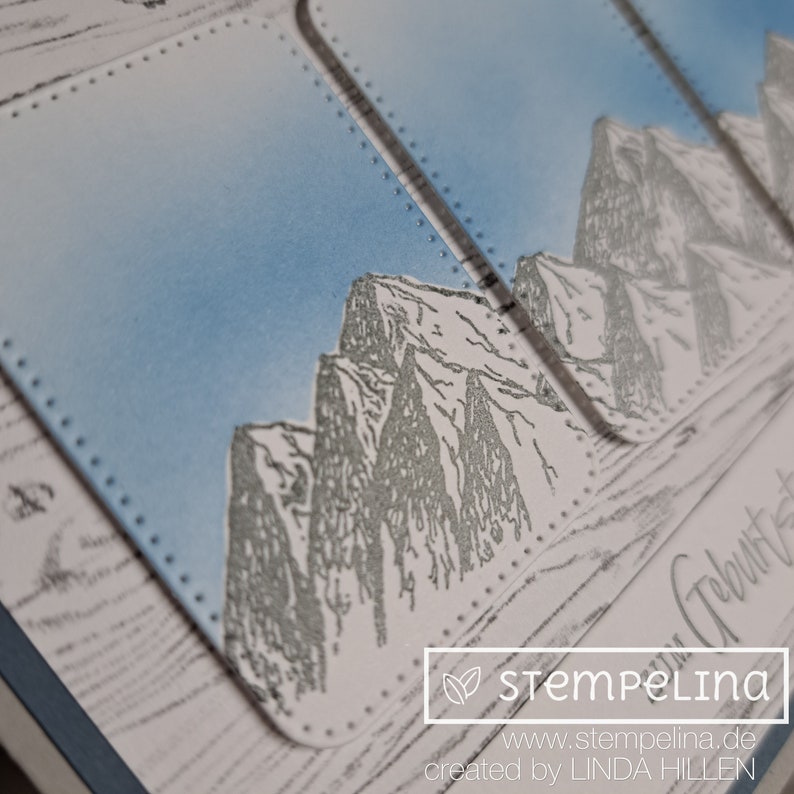 Birthday Card Mountains Hiking Mountain Love Wood Nature Mountain Motif ...