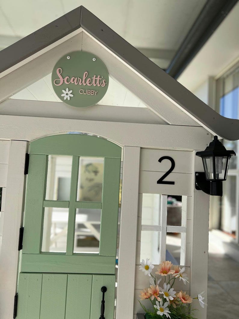 Personalised Cubby Sign Custom Room Sign Children's Bedroom Plaque ...