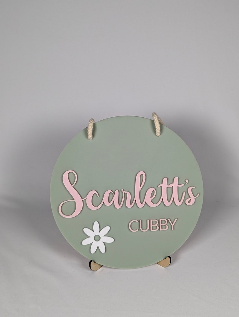 Personalised Cubby Sign Custom Room Sign Children's Bedroom Plaque ...