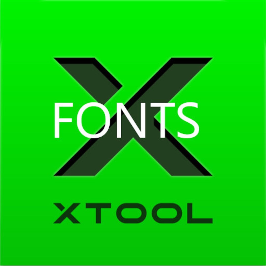 Xtool XCS Font Examples A Z / List of Fonts Displaying Their Actual ...