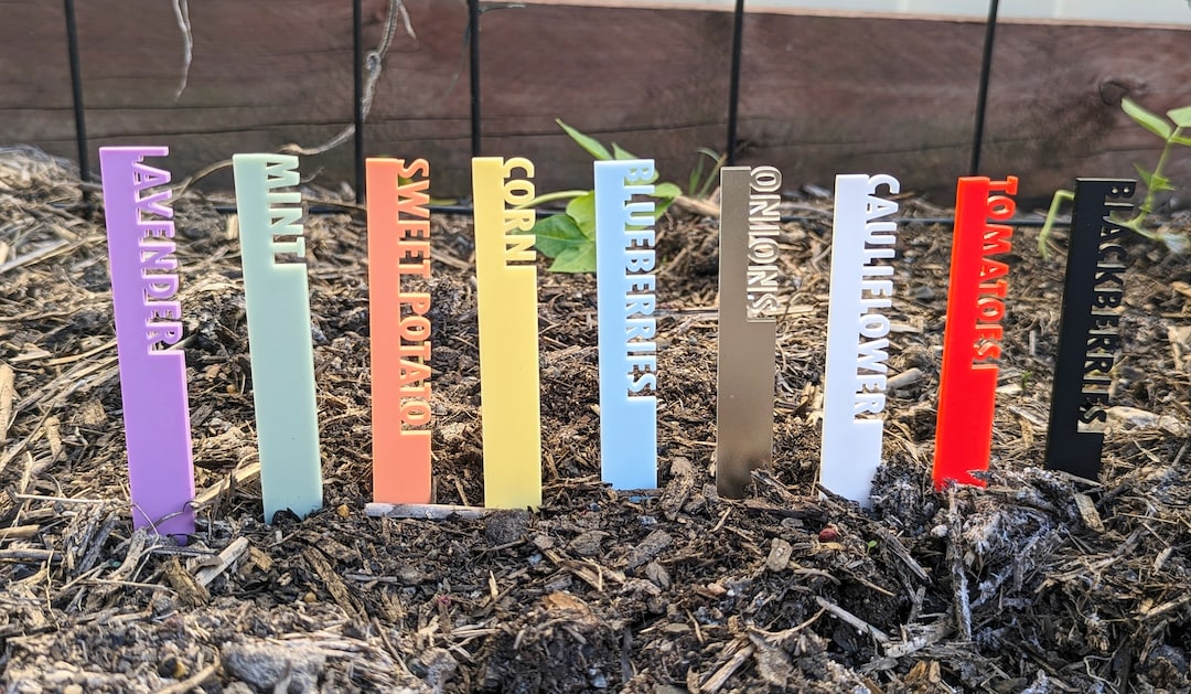 Individual Garden Labels Custom Plant Labels Herbs Vegetables Fruit ...