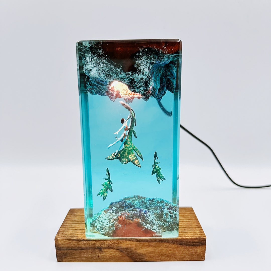 Ilu Ft Kiri Avatar 2, Way of the Water Resin Lamp, Wooden Night Lights ...