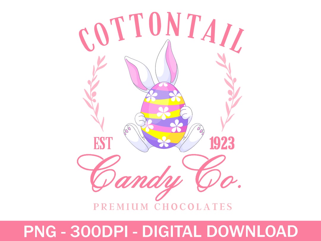 Cottontail Candy Co Png, Easter Candy Png, Easter Png, Easter Shirt, Farmhouse Spring Sign Svg ...