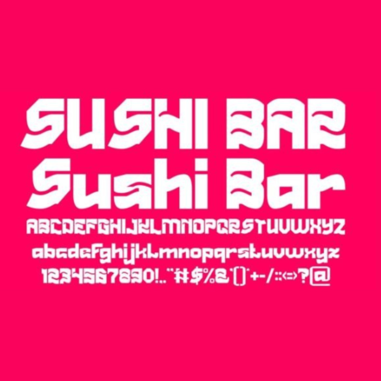 Sushi Bar Font, Fonts for Canva, Font Bundle, Handwritten Font ...