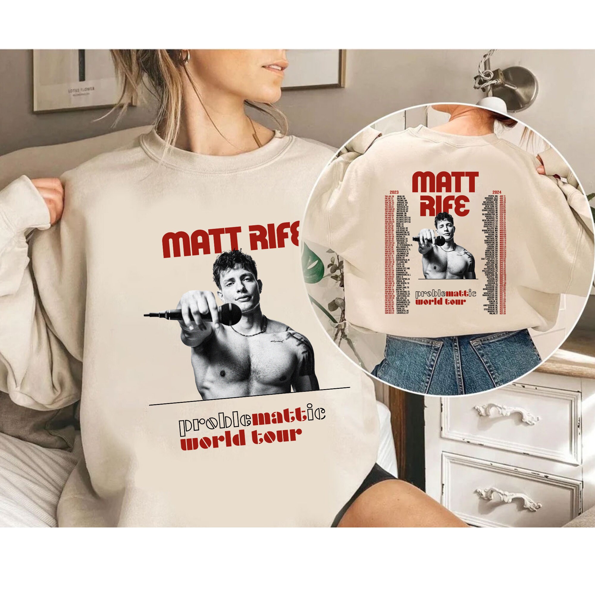 Matt Rife 2023 2024 World Tour Shirt, Matt Rife 2023 2024 Tour ...