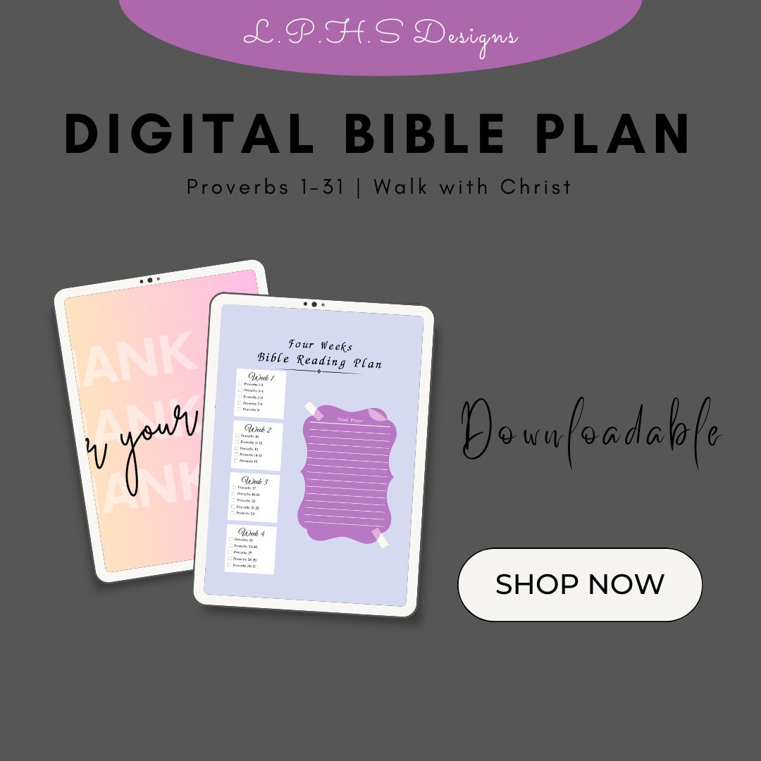Simple Bible Reading Plan - Etsy