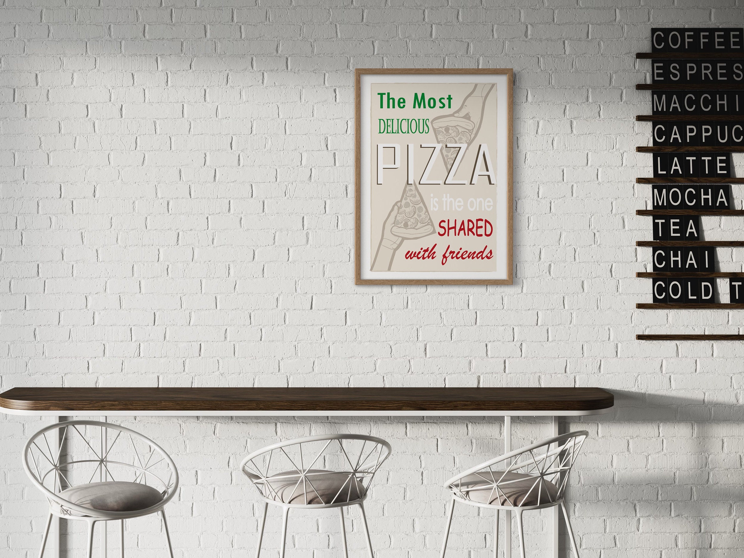 Printable Italian Pizza Poster, Digital Funny Pizza Lovers Wall Art ...