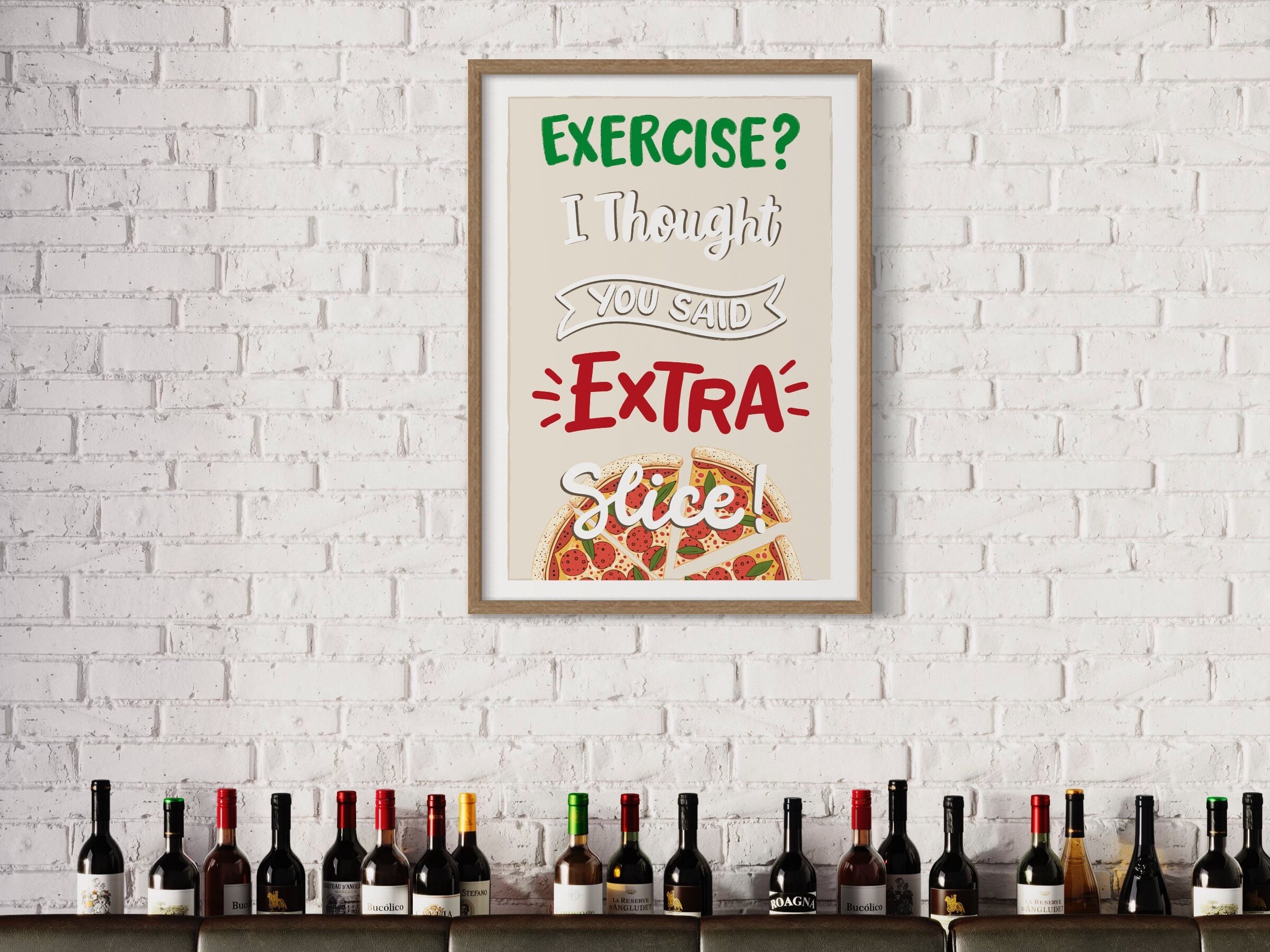 Funny Printable Food Poster Pizza Poster Wall Art Italian - Etsy