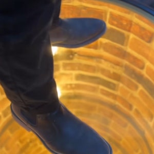 Unique Designer Luxury Wood Coffee Table With Infinite Fountain, Round ...