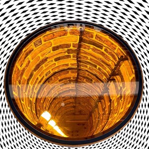 Unique Designer Luxury Wood Coffee Table With Infinite Fountain, Round ...