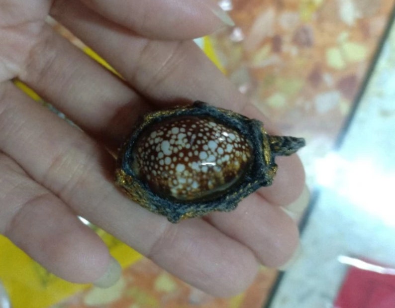 Authentic Bia Kae Amulet With Rope Necklace for Worship Thai Sacred ...